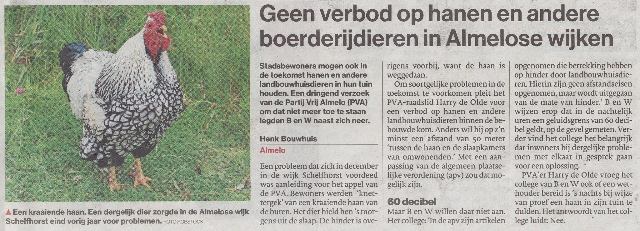 haantje-2 | Partij Vrij Almelo